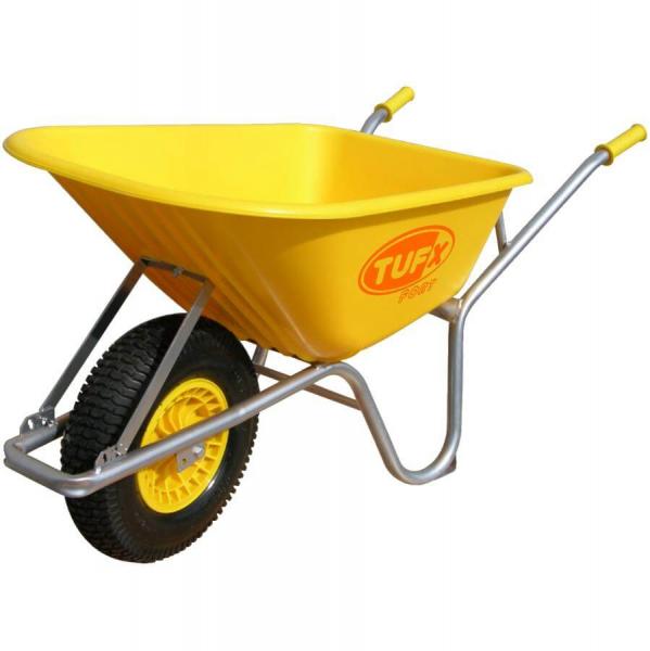 Tufx Yellow Wheelbarrow - Peninsula Landscape Supplies - Sidney, BC